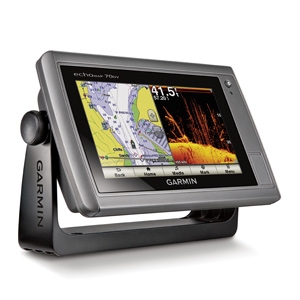 Das echoMAP 70dv-Kombigerät aus Fishfinder und Kartenplotter hat ...